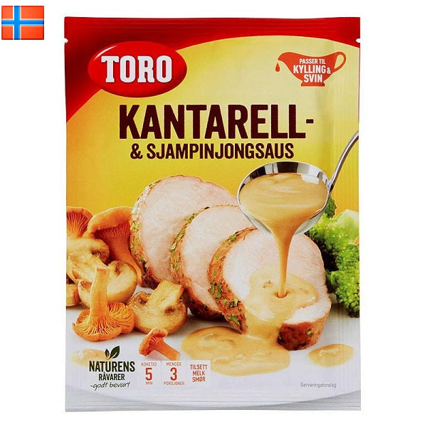 Toro Kantarell & Sjampinjong Saus 23g – Nordicfood