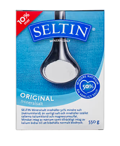 Seltin Mineral Salt Original 550g – Nordicfood