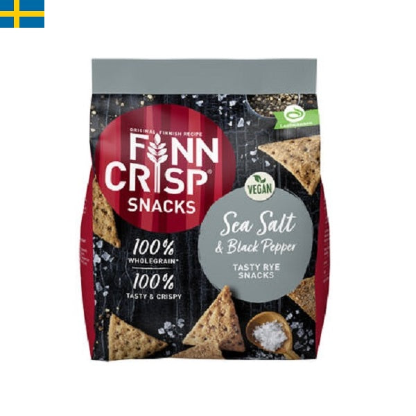Finn Crisp Rye Snacks Sea Salt & Black Pepper 150g – Nordicfood